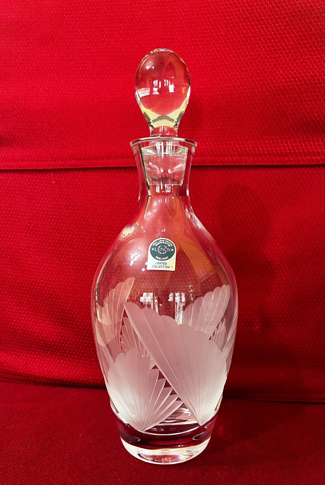 Lenox Cut Crystal Decanter With Stopper, Mouth-blown Blank, 24% Lead ...
