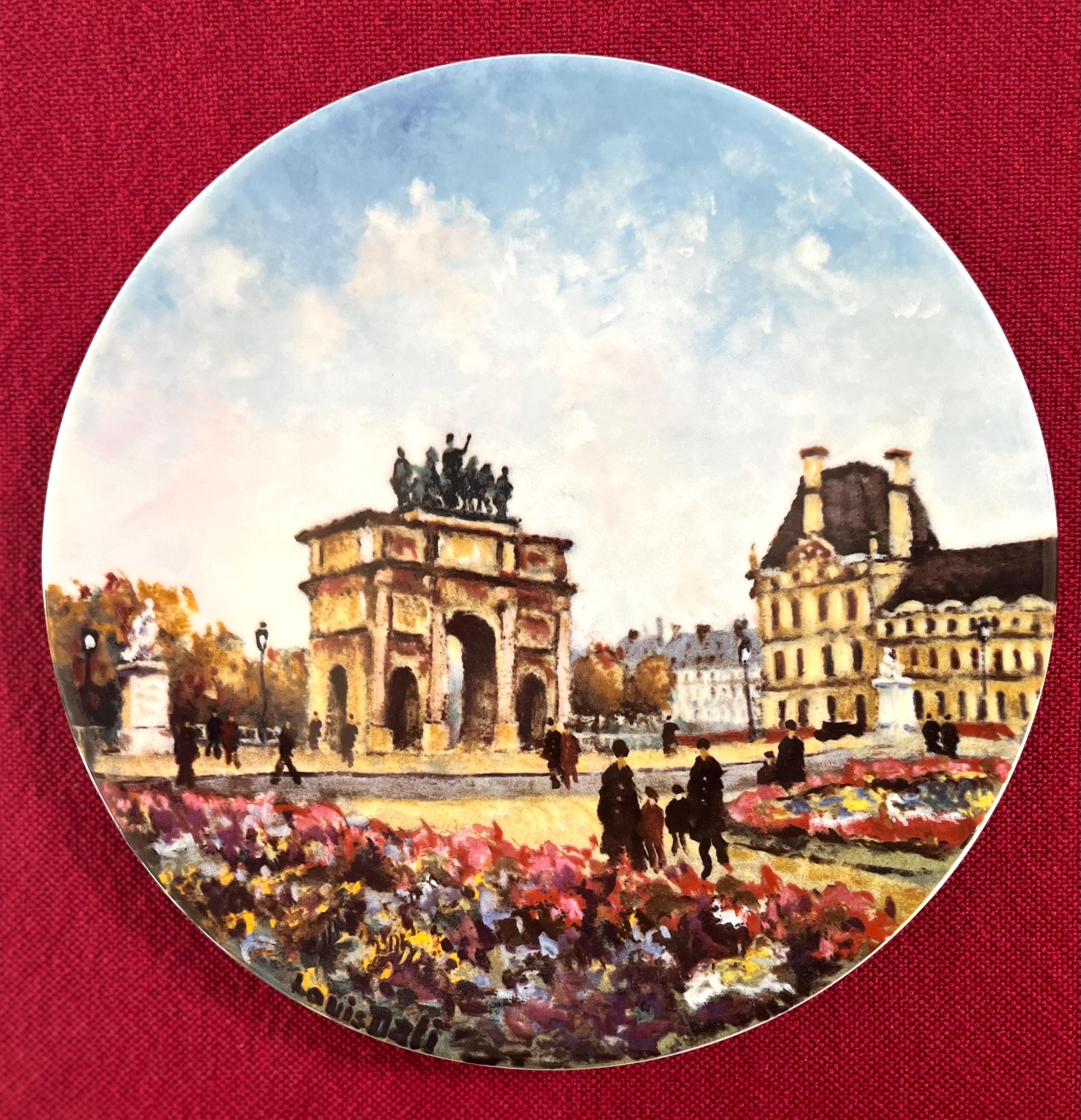 Louis Dali Collectible Plates by D'arceau Limoges, Sights of Paris ...