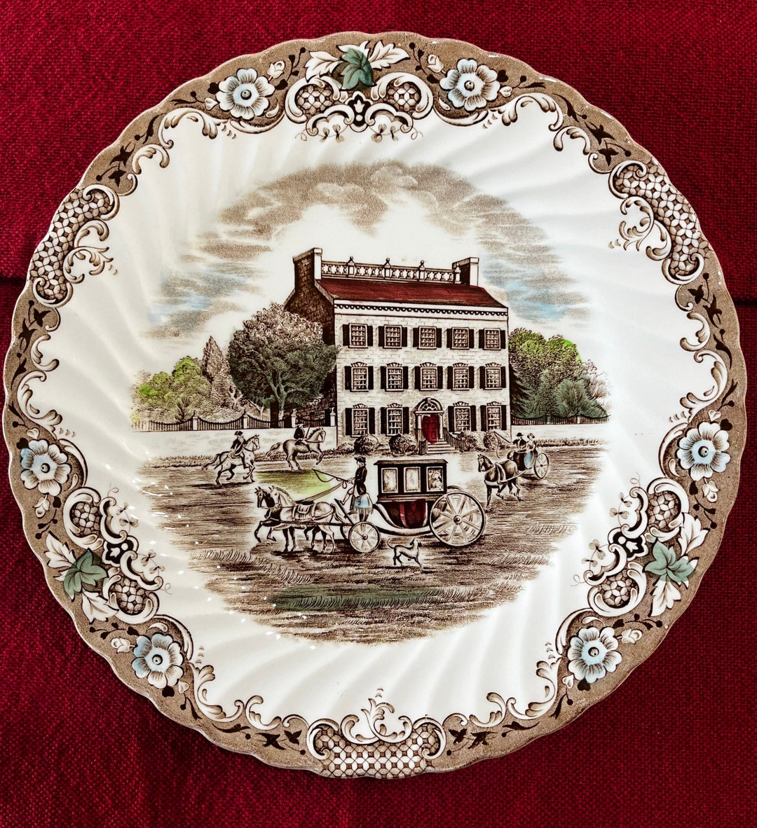 Heritage Hall Ironstone Dinner Plate by Johnson Bros, Georgian Town ...
