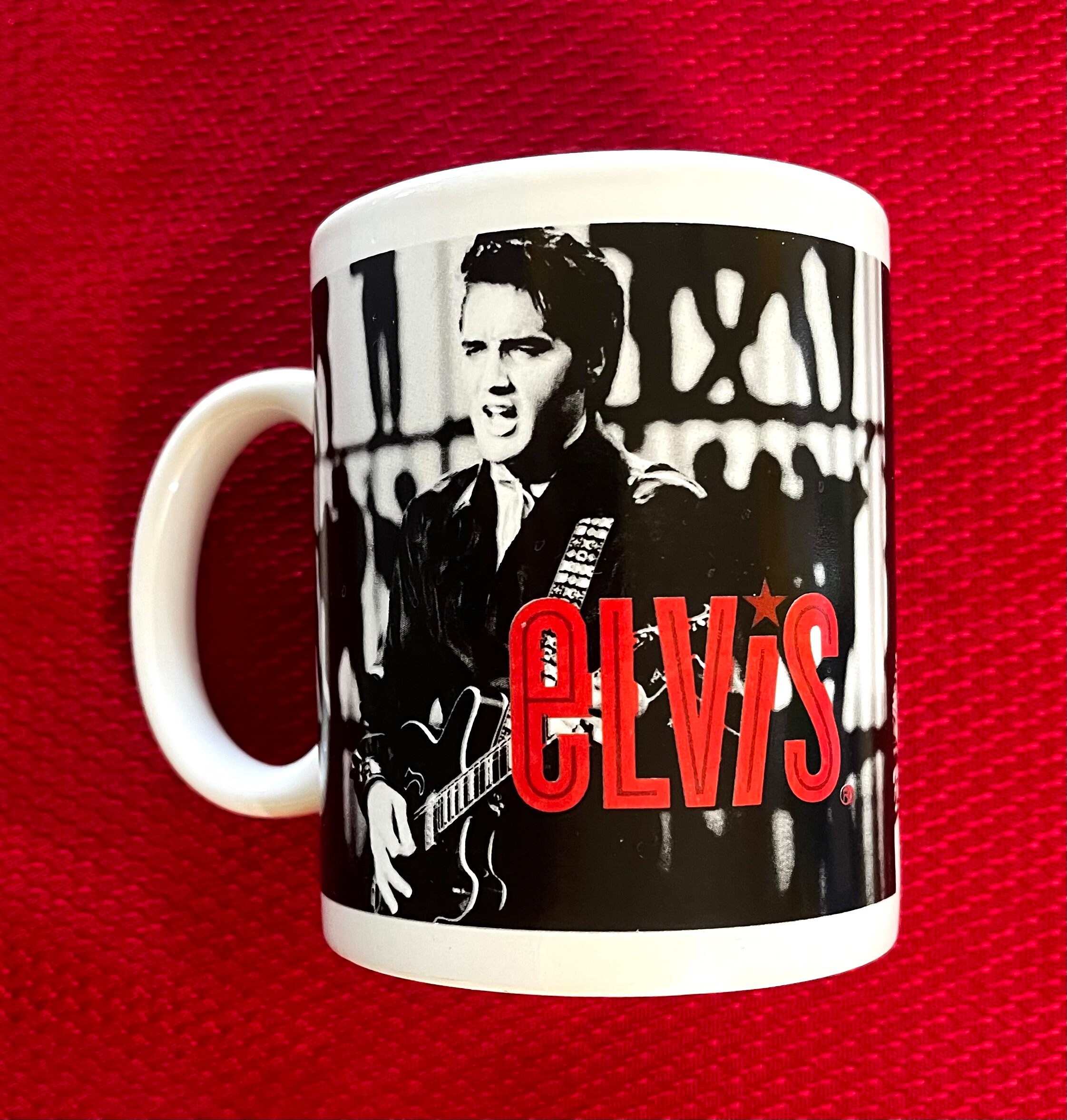 RARE Elvis Presley Coffee Mug 12oz, the King of Rock 'n Roll, Elvis ...