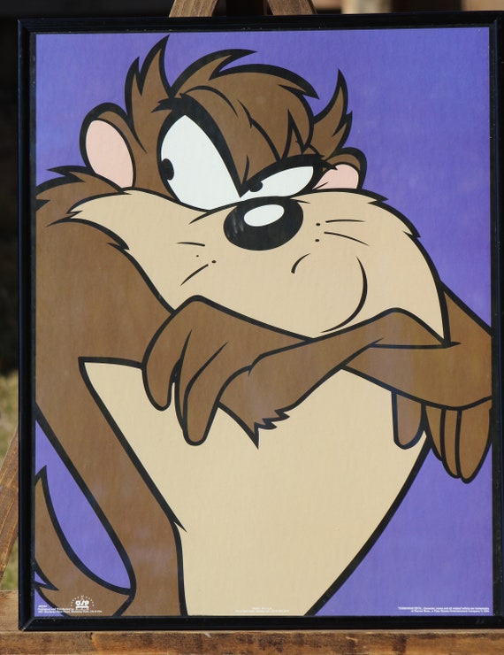 Collectibles Vintage Looney tunes taz talking poster Figurines & Knick ...