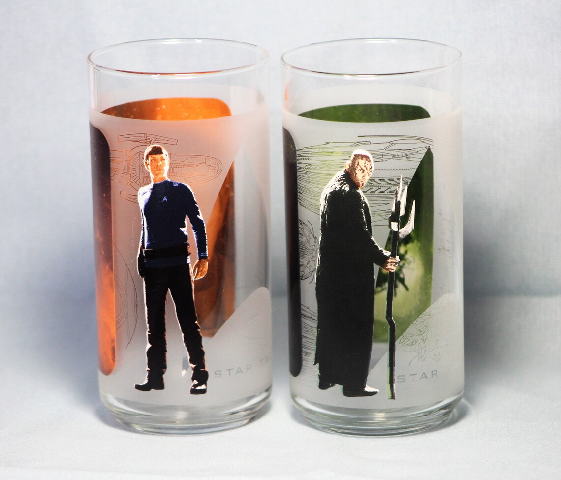 Star Trek Movie Collectible Glasses Burger King Vintage Etsy