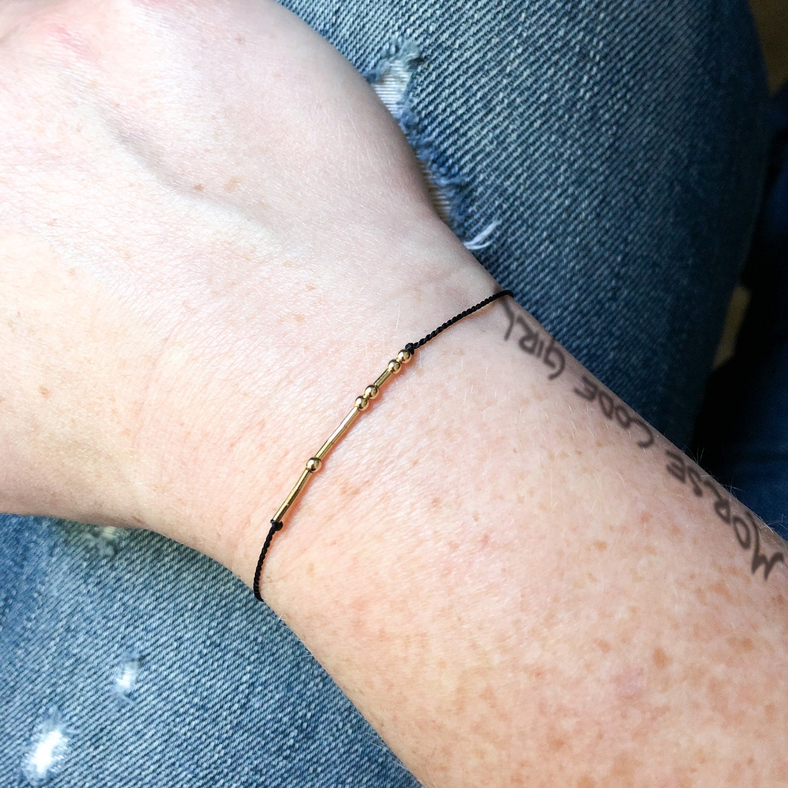 OWNED Morse Code Bracelet, Discreet BDSM Lifestyle Jewelry for ...