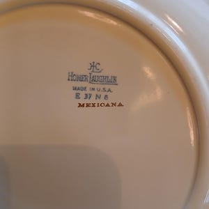 Vintage Homer Laughlin Mexicana Dishes - Etsy