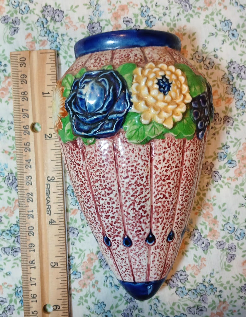 Beautiful Vintage Wall Pocket - Etsy