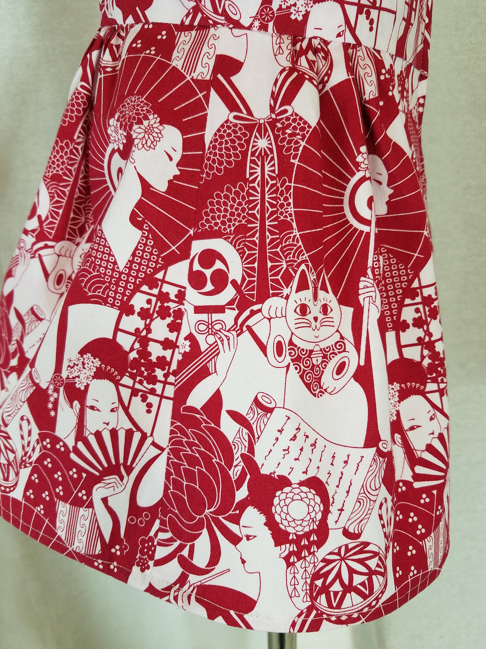 Toddler Muumuu-size 2t-girl's Hawaiian Aloha Dress-red & White-lucky ...