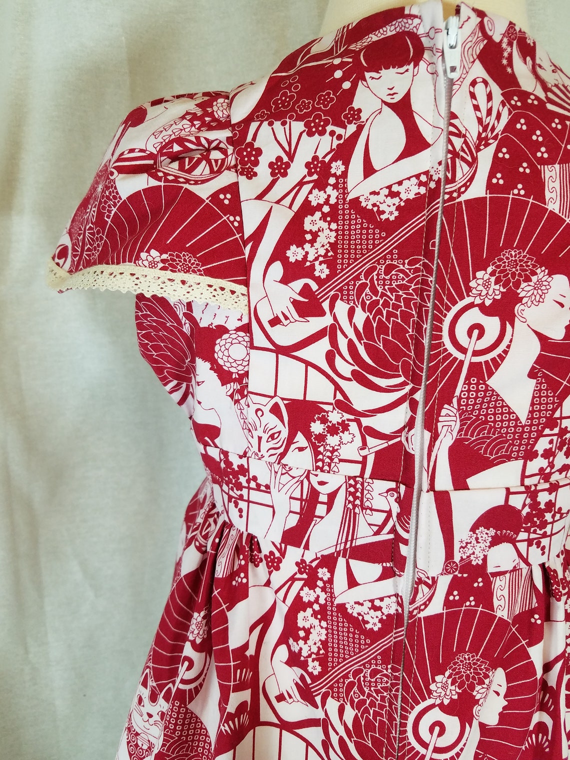 Toddler Muumuu-size 2t-girl's Hawaiian Aloha Dress-red & White-lucky ...