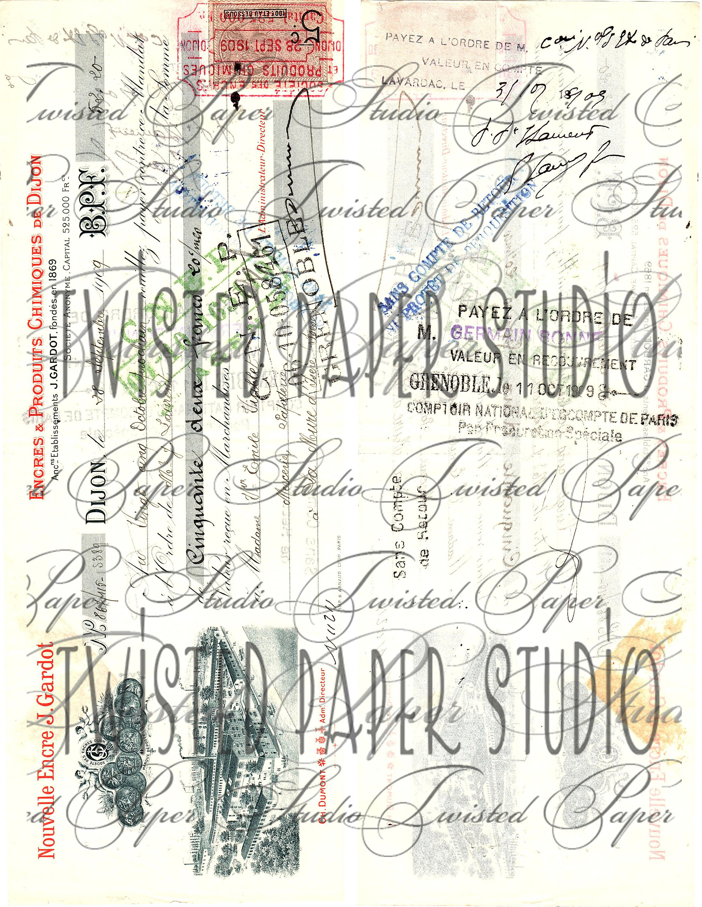 Antique French Check Assorted Images Front and Back - Etsy