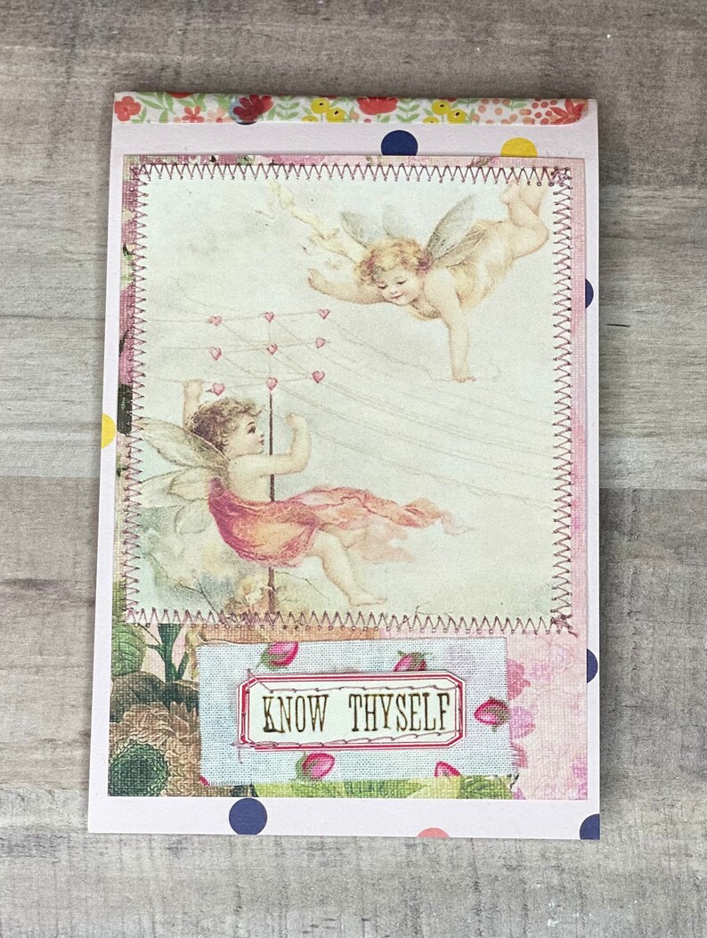 Cute Angel Valentines Notepad Memo Journal Pad Handmade - Etsy