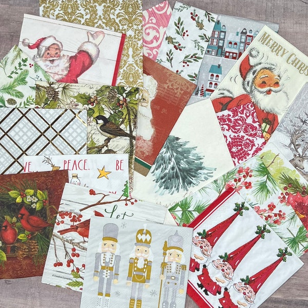 Christmas Decoupage Paper - Etsy