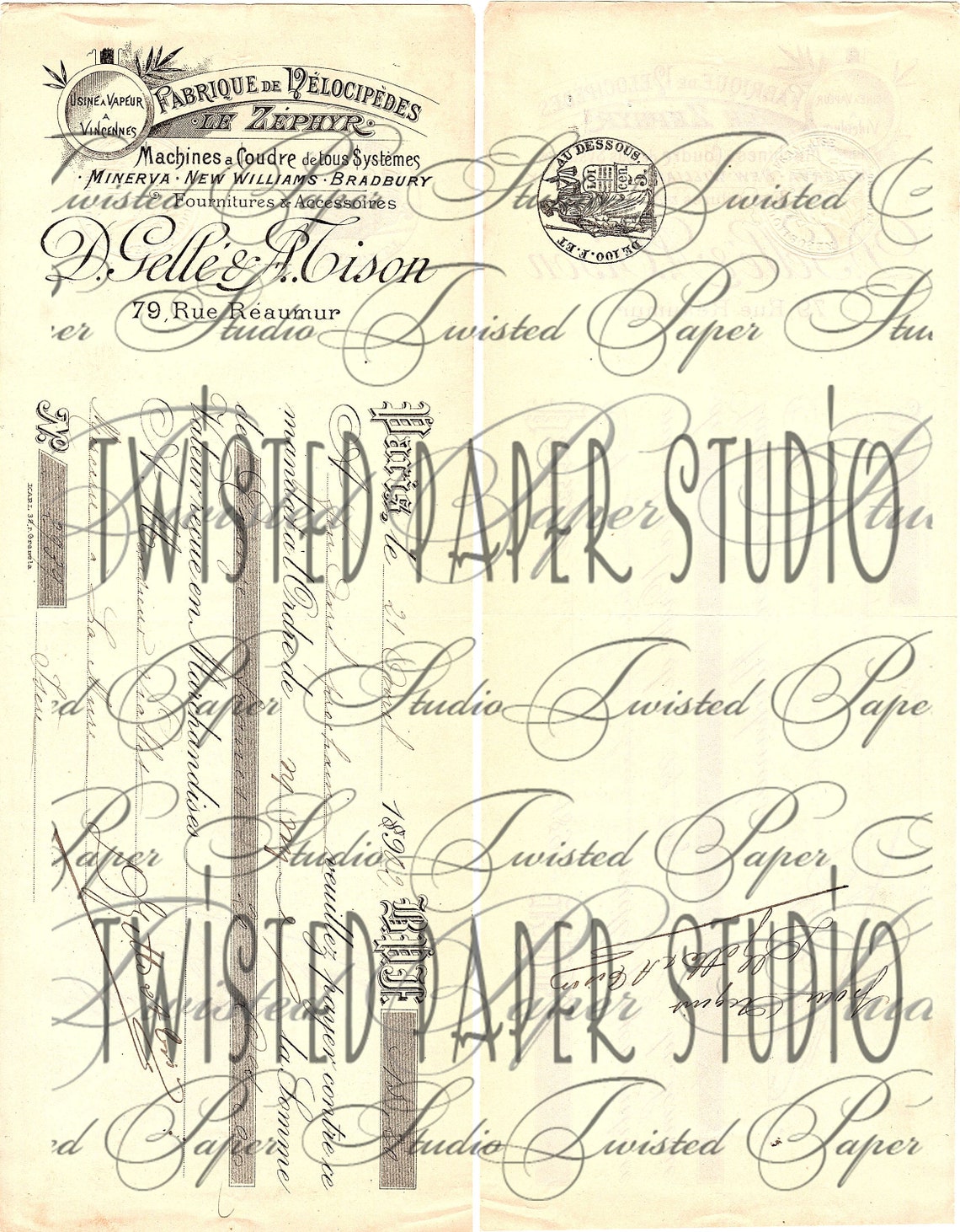 Antique French Check Assorted Images Front and Back - Etsy