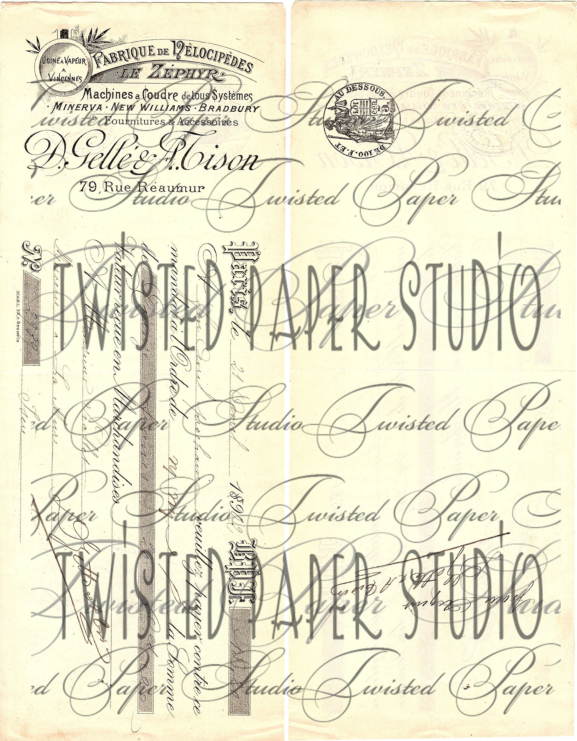 Antique French Check Assorted Images Front and Back - Etsy