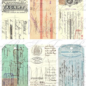 Assorted Antique Check Tags - Etsy