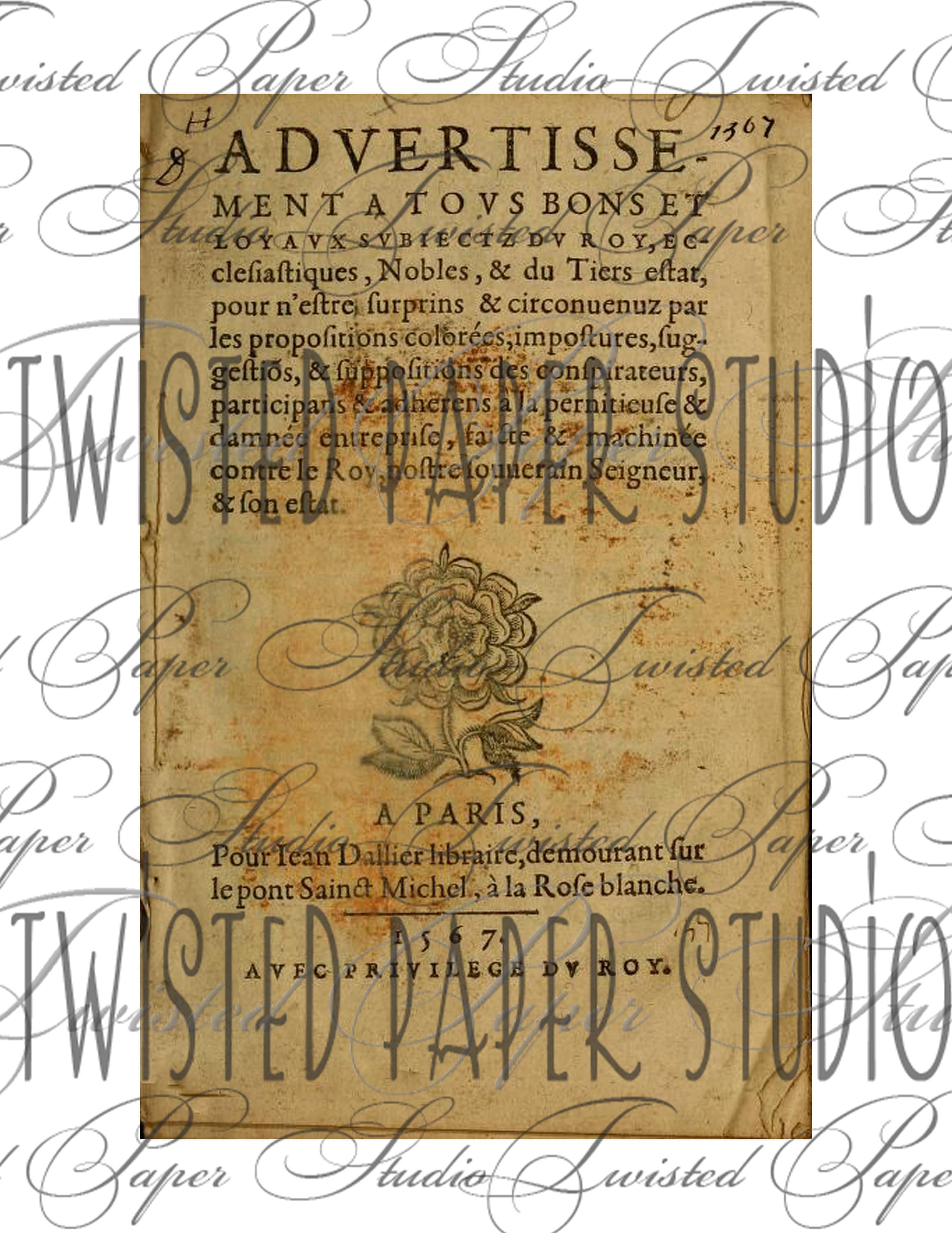 Antique Book Pages 16th Century Through 18th Century - Etsy