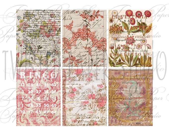 Stitched Snippet Fabric Paper Roll on a Wooden Spool French Vintage ...