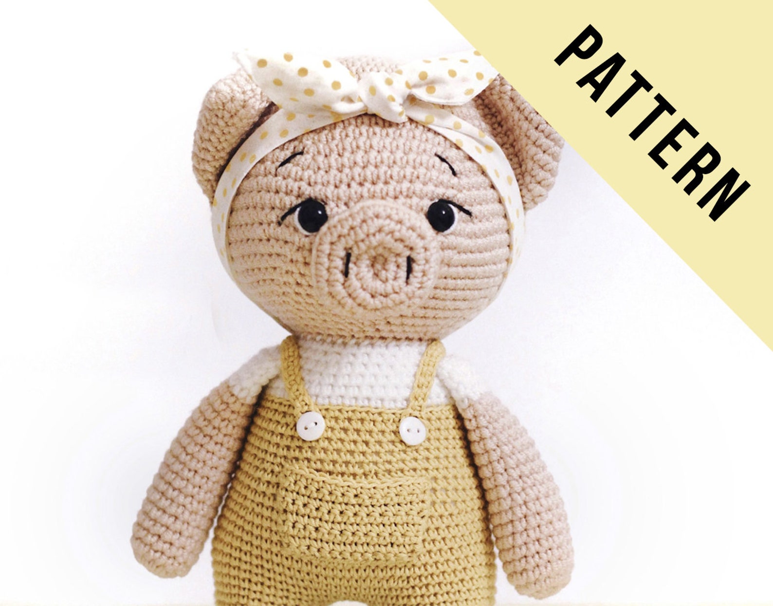 PATTERN: Ruby the Pig - Etsy