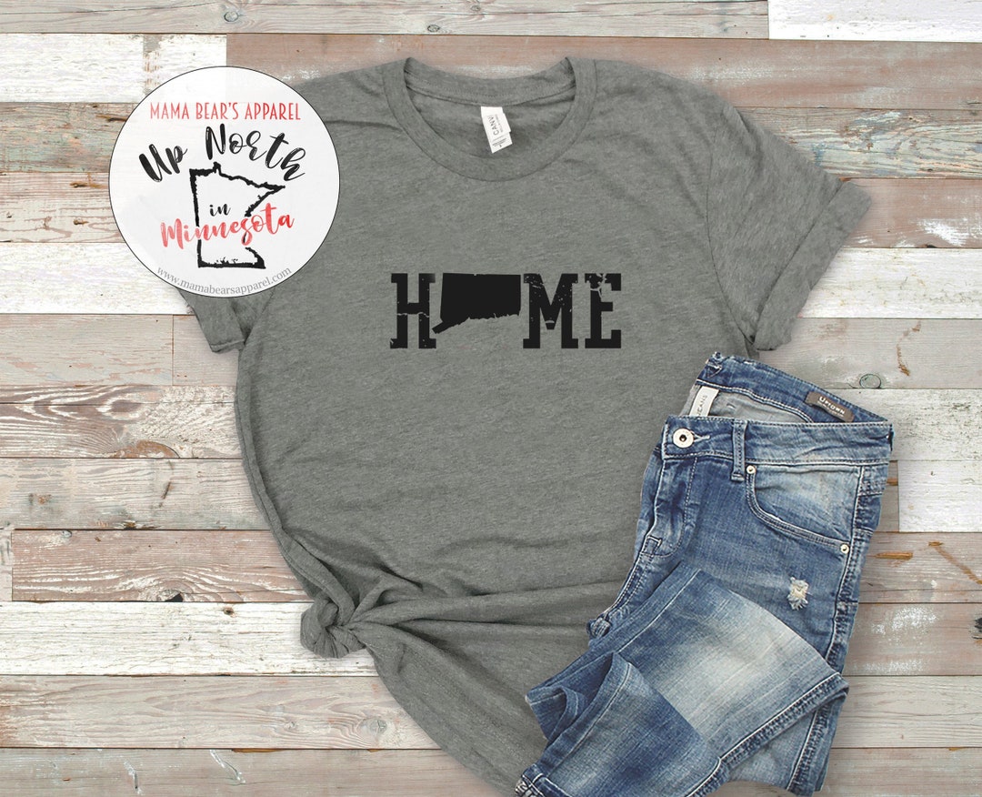CONNECTICUT Home TShirt Connecticut State T-Shirt - Etsy España
