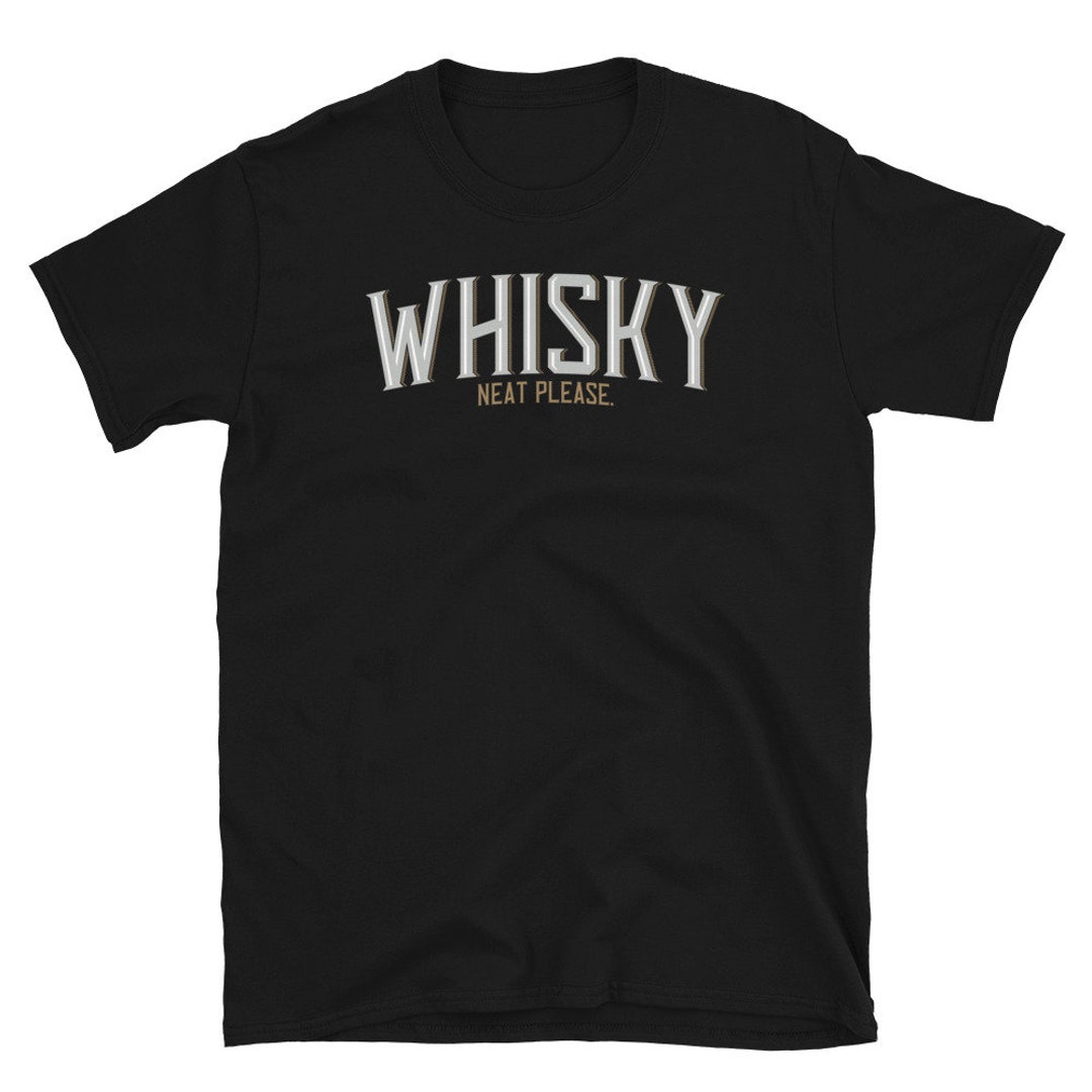 Bourbon Straight up Cocktail No Rocks Whisky Neat Please Short-sleeve ...