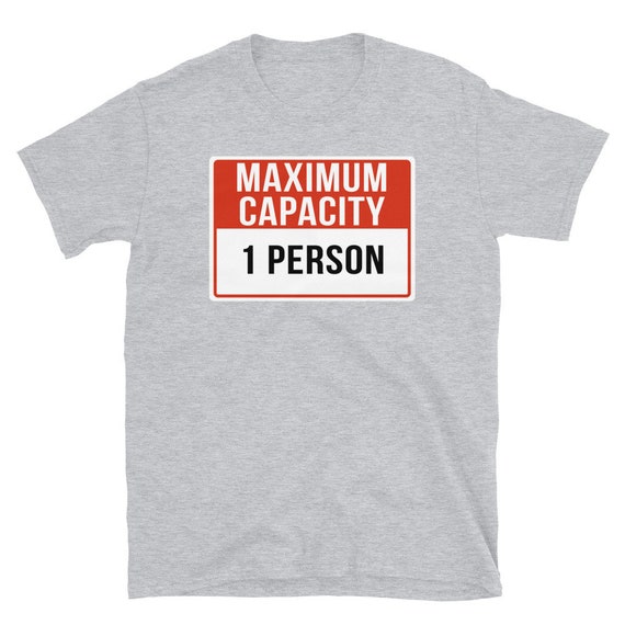 Maximum Capacity 1 Person Social Distancing Introvert - Etsy UK