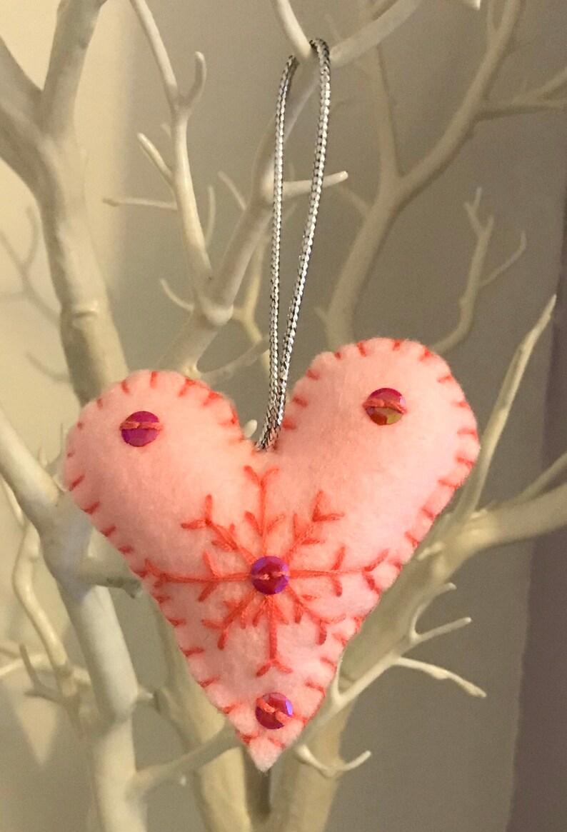 Set of 3 Hanging Felt Decorations - Etsy