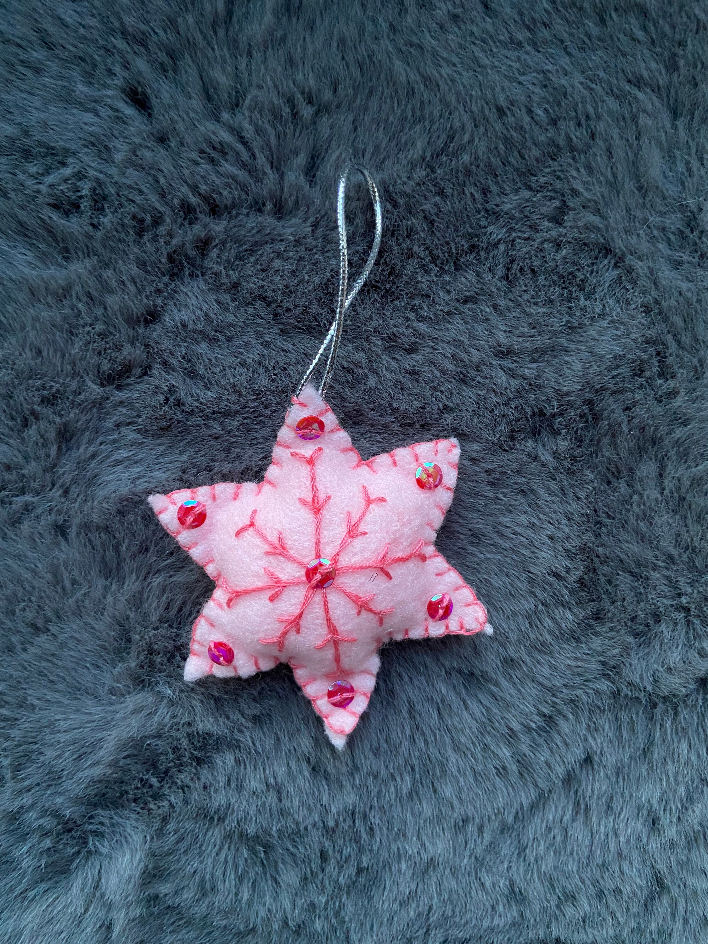 Set of 3 Hanging Felt Decorations - Etsy