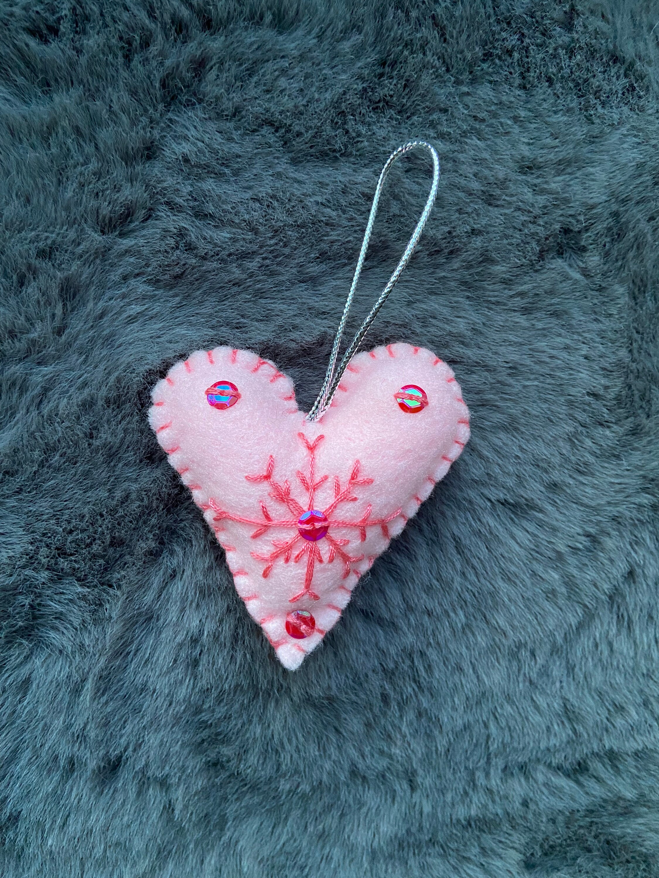 Set of 3 Hanging Felt Decorations - Etsy