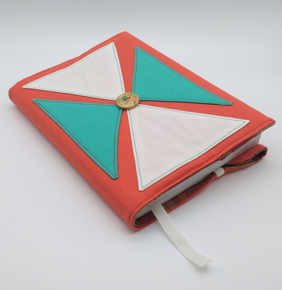 Handmade Book Cover Padded Book Cover Book Protector Jacket Fabric Book ...