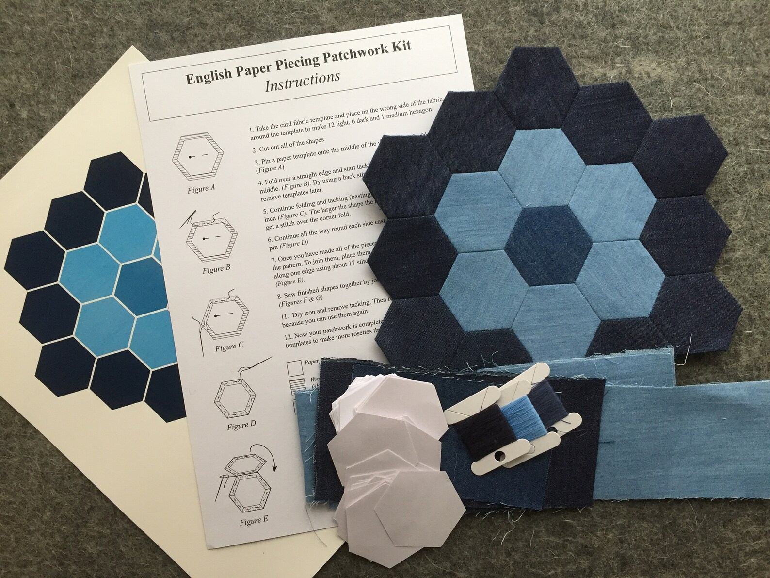 English Paper Piecing Kit EPP - Etsy UK