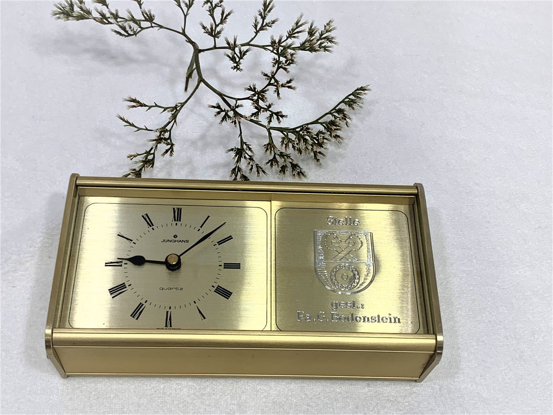 Vintage Junghans Quartz Clock Made in Germany 364 /6067.00 ...