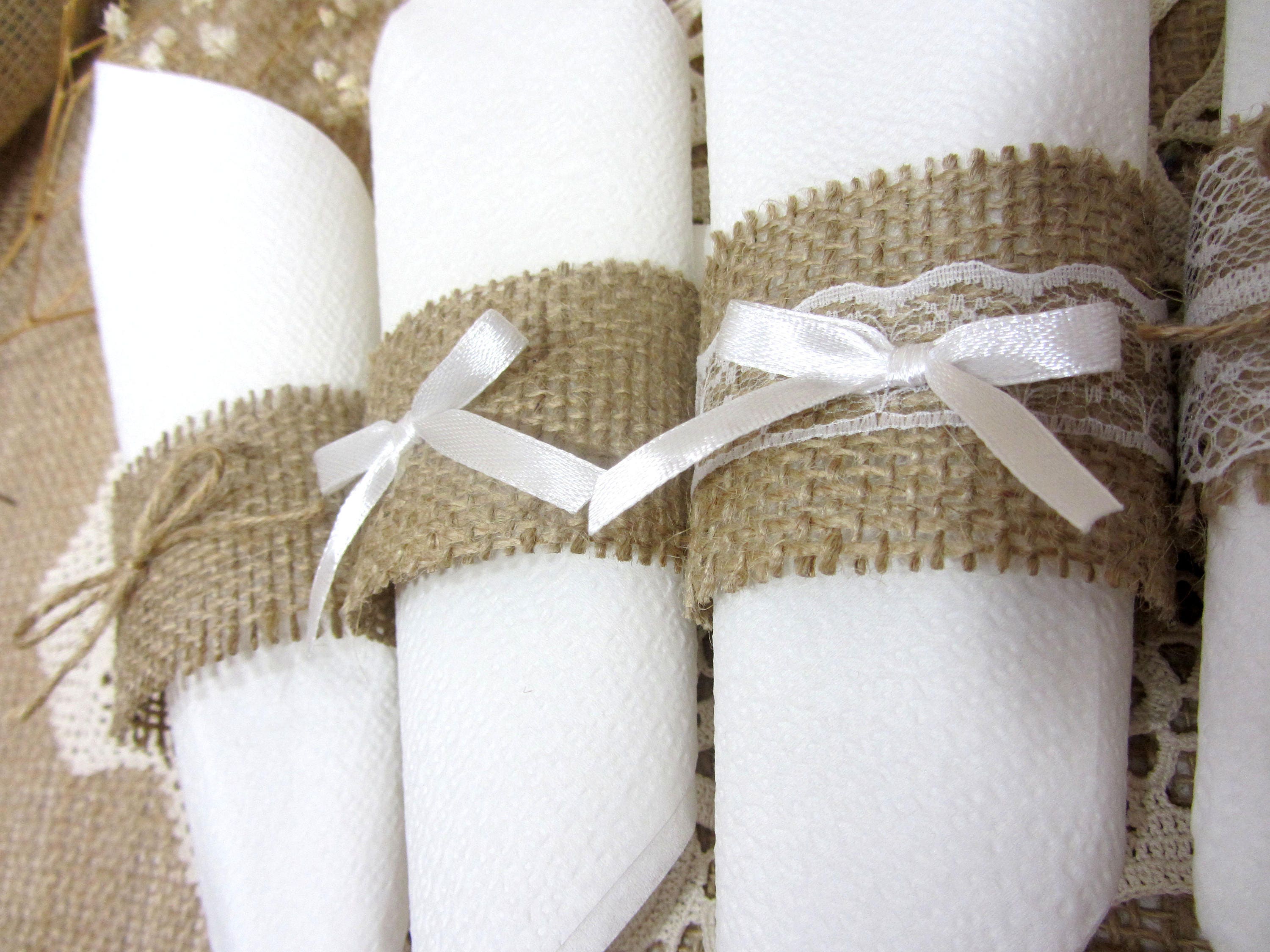 12 Burlap Napkin Rings. Rustic Wedding Decor Rustic Wedding - Etsy