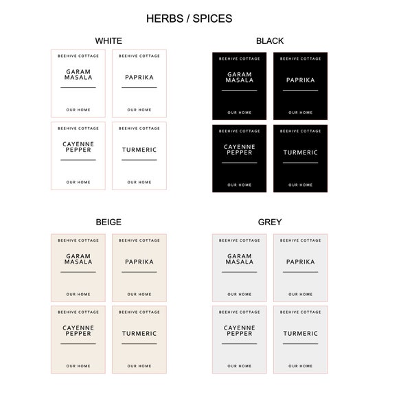 Kitchen Labels - Etsy