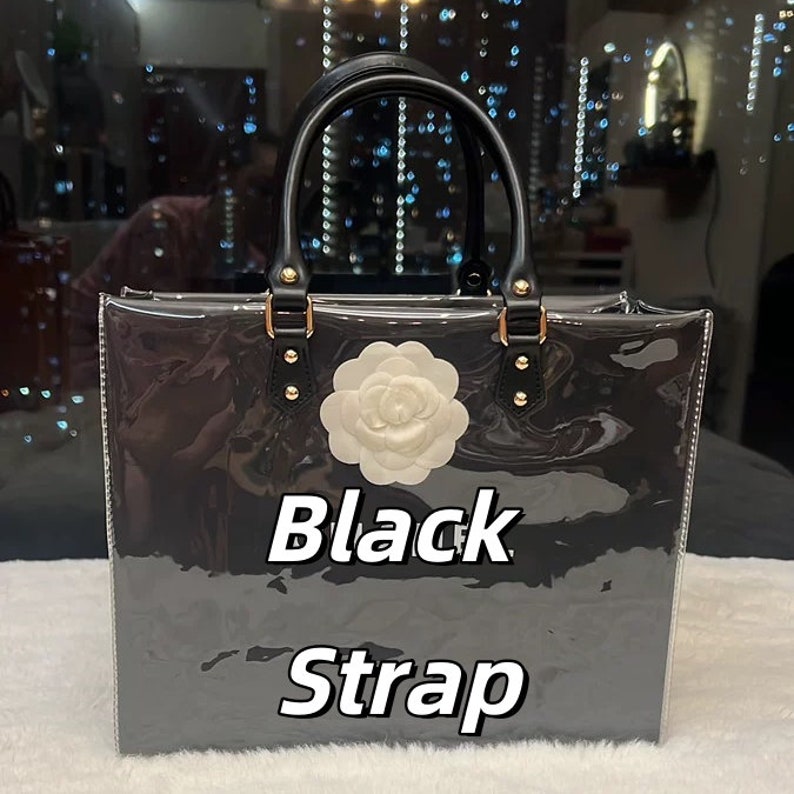 Paper Bag DIY Kit TPU Plastic Cover W Handle Strap Crossbody Tote Clear ...