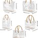 Paper Bag DIY Kit TPU Plastic Cover W Handle Strap Crossbody Tote Clear ...