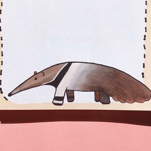 Anteater Notepad Anteater Gift Stationery Paper Pad 50 | Etsy