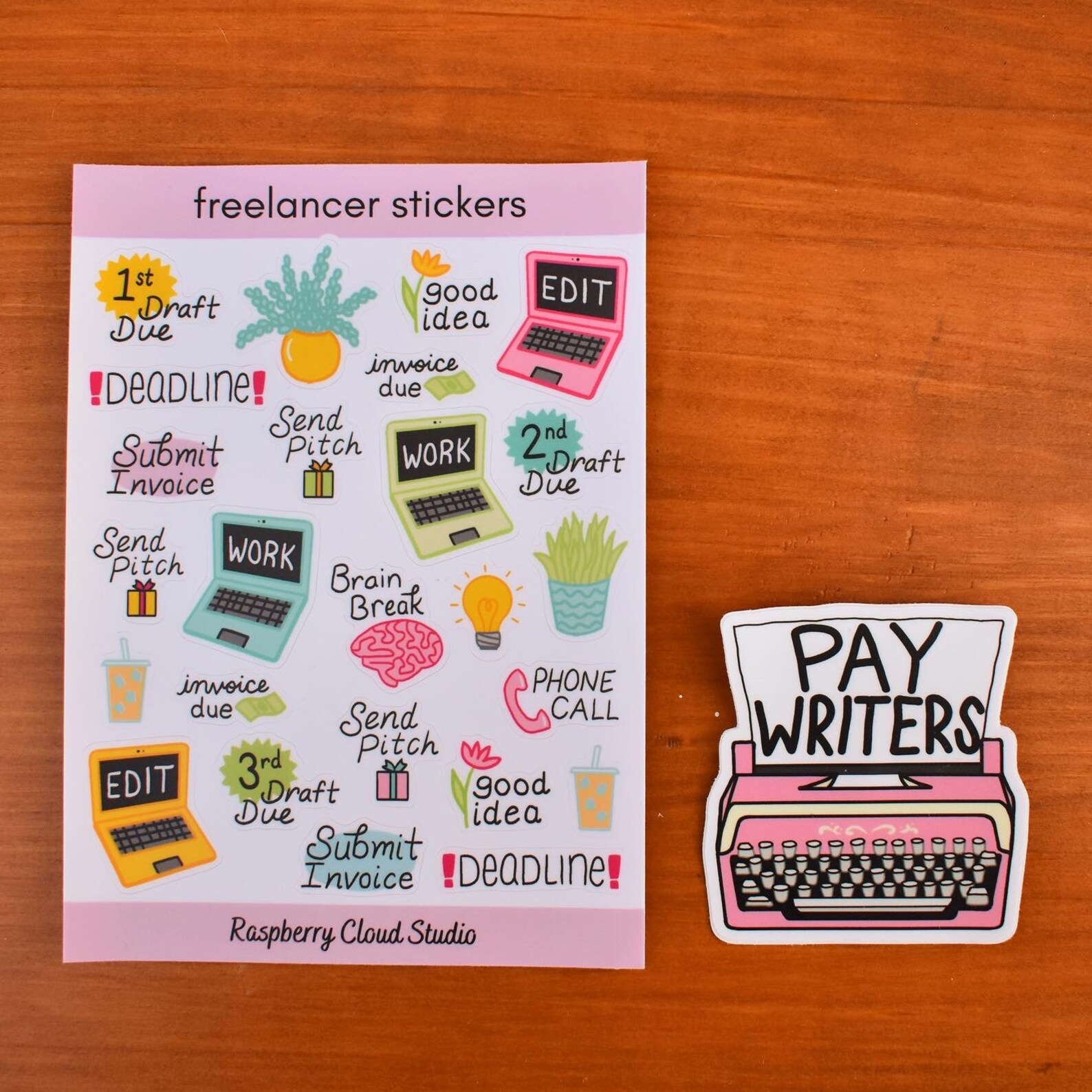 Freelancer Sticker Sheet Gifts for Writers & Journalists - Etsy