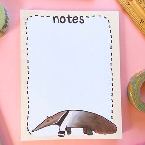 Anteater Notepad Anteater Gift Stationery Paper Pad 50 | Etsy