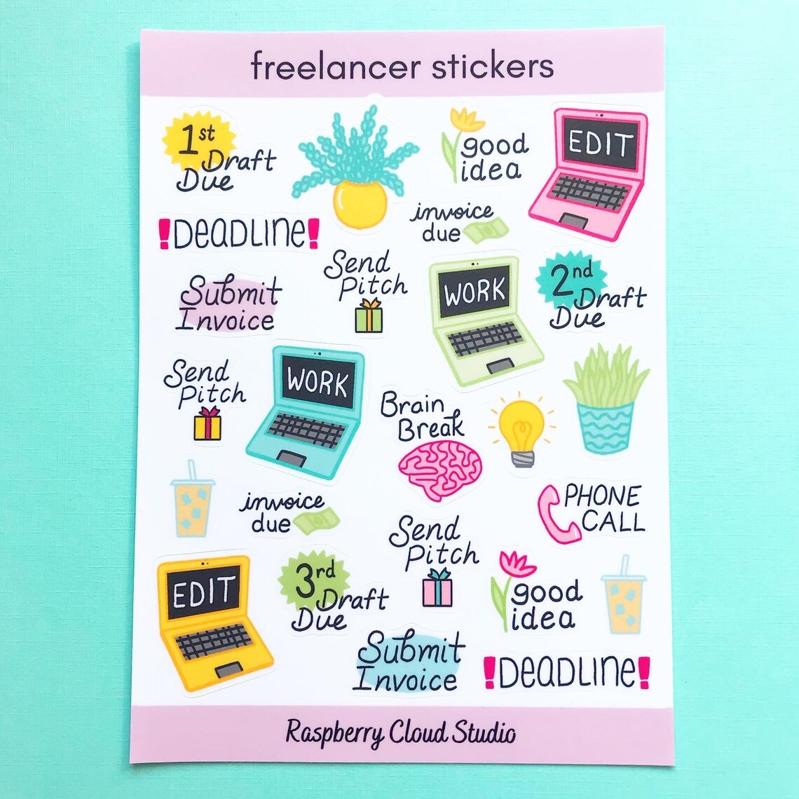 Freelancer Sticker Sheet Gifts for Writers & Journalists - Etsy