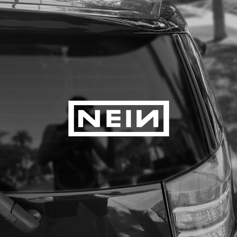 NEIN Vinyl Window Decal - Etsy