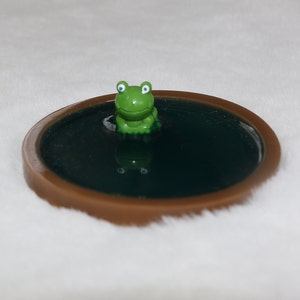 Frog in a Swamp Jewelry Dish Froggy Trinket Resin Jewelry Dish Mud ...