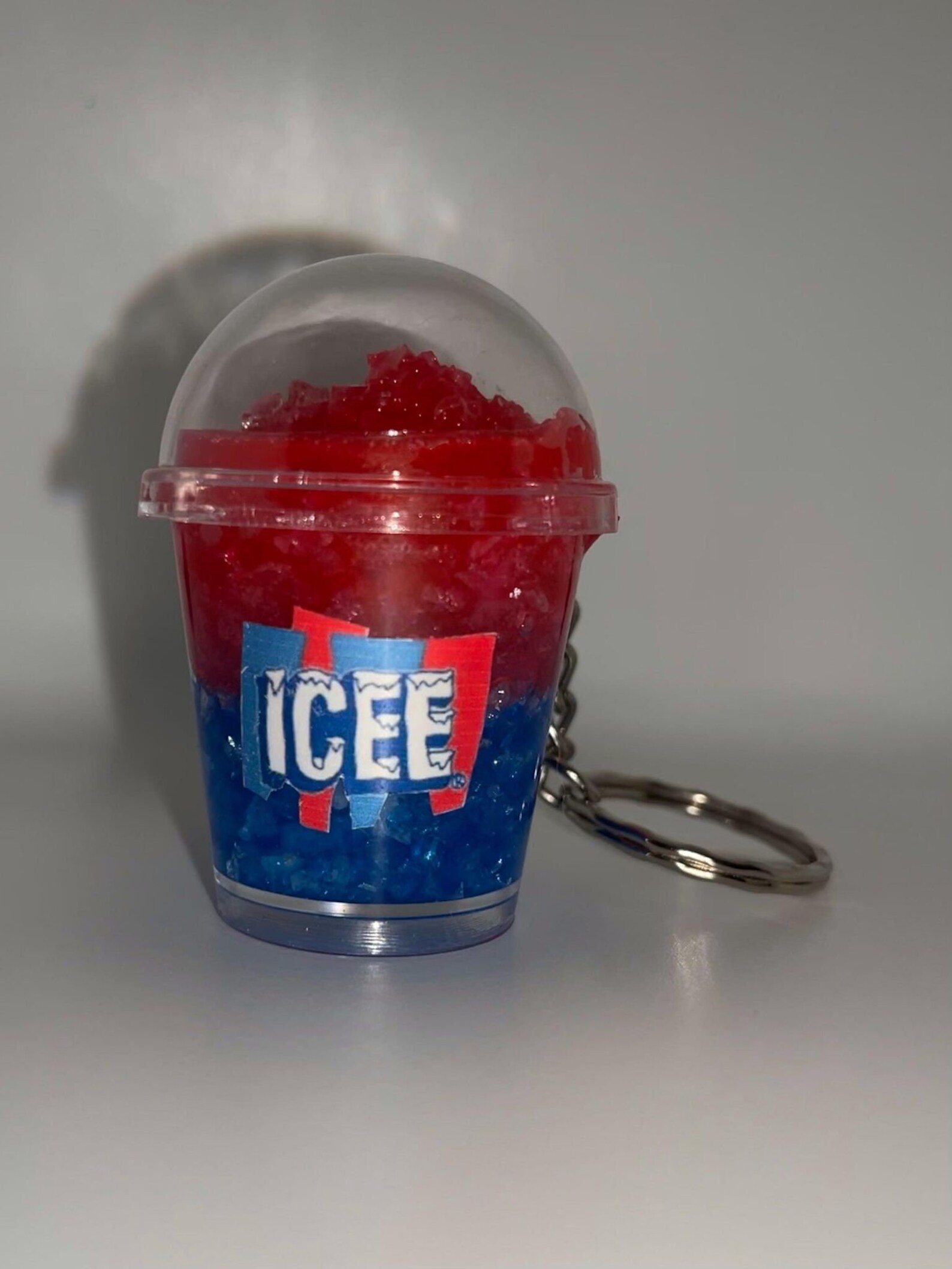 Slush Drink Keychain Cherry and Blue Raspberry Slushy Ice - Etsy