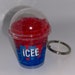 Slush Drink Keychain Cherry and Blue Raspberry Slushy Ice Drink in a ...