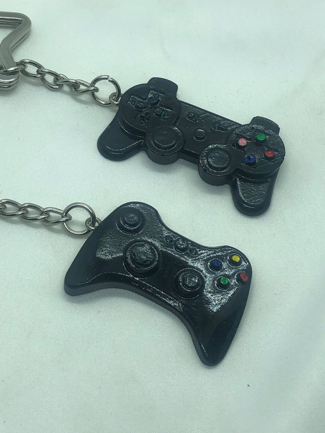 Video Game Controller Keychain Xbox Play Station Console Resin ...