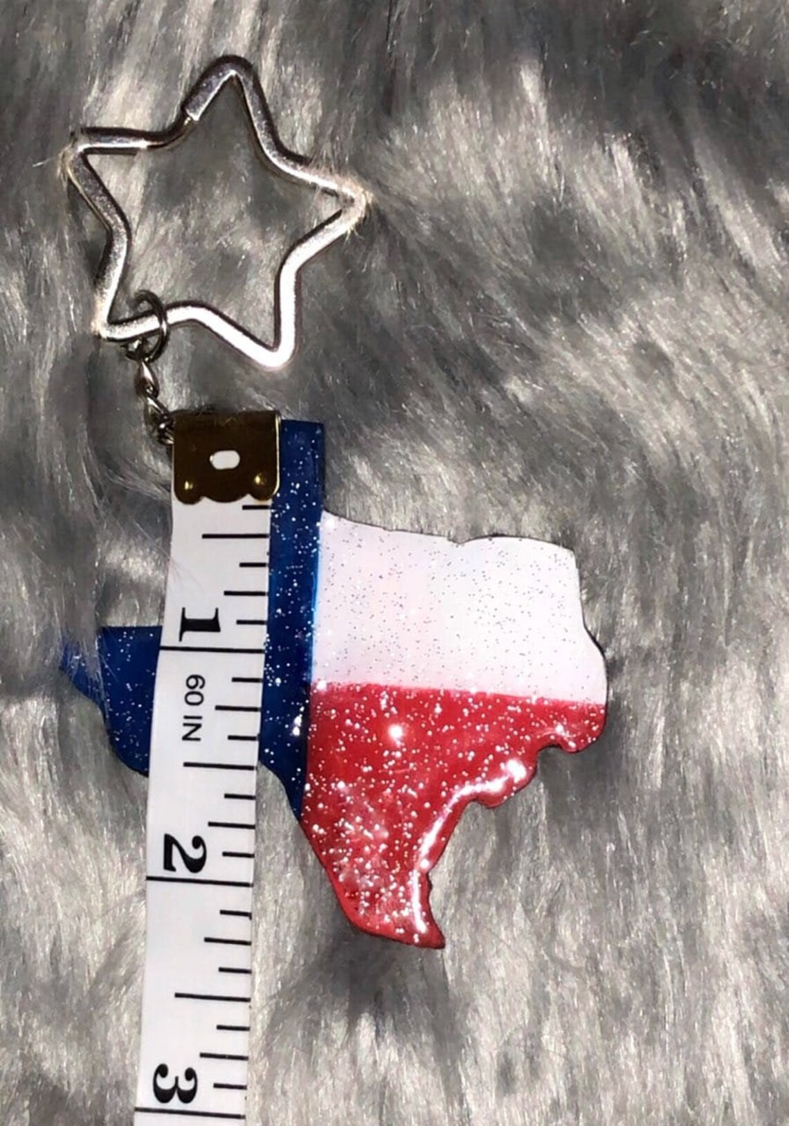 Texas Keychain Texas Pride Resin Keyring Texas State Flag | Etsy
