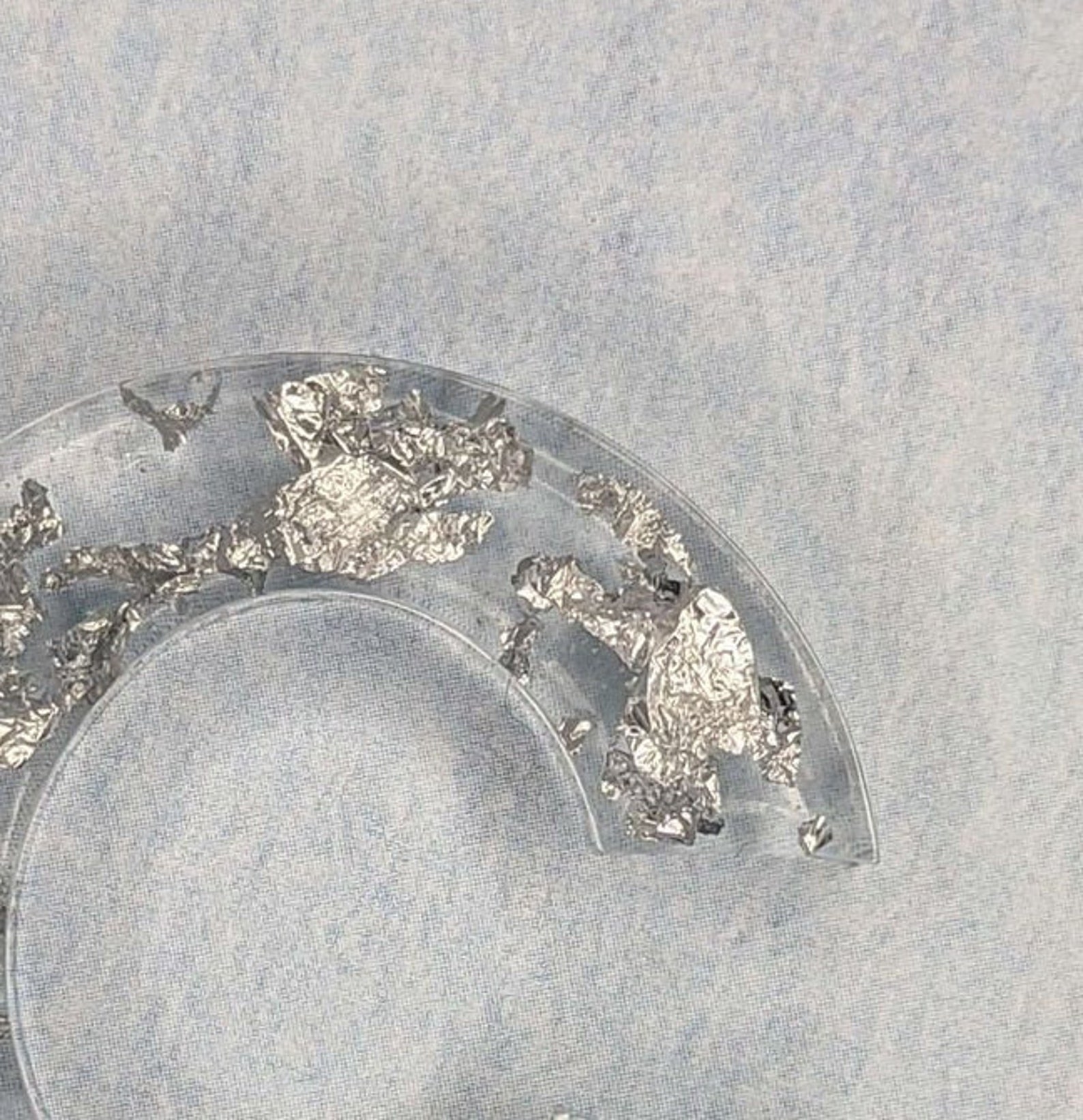 Letter Resin Foil Flake Keychain Custom Personalized Initial Letter Key ...