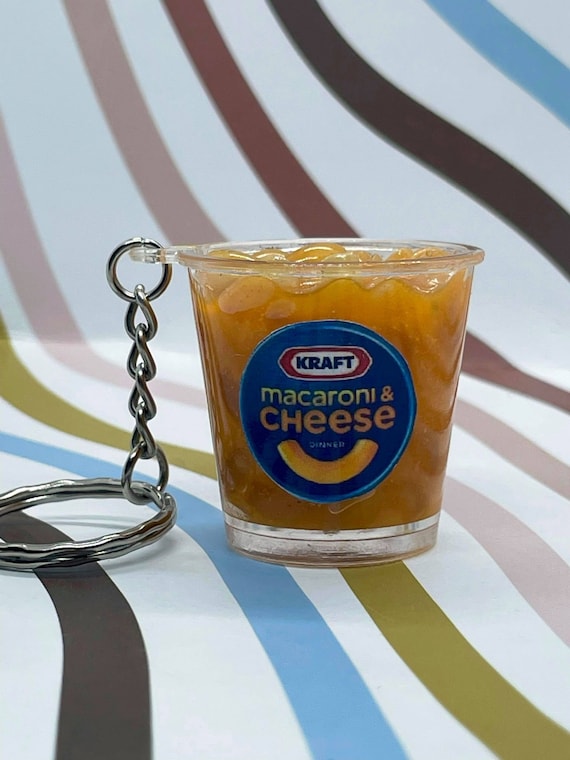 Macaroni and Cheese Cup Keychain Resin Pasta Cheese Bowl | Etsy