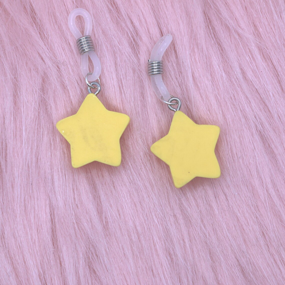 3D Yellow Star Glasses Charms | Cute Anime Star Accessories | Kawaii ...