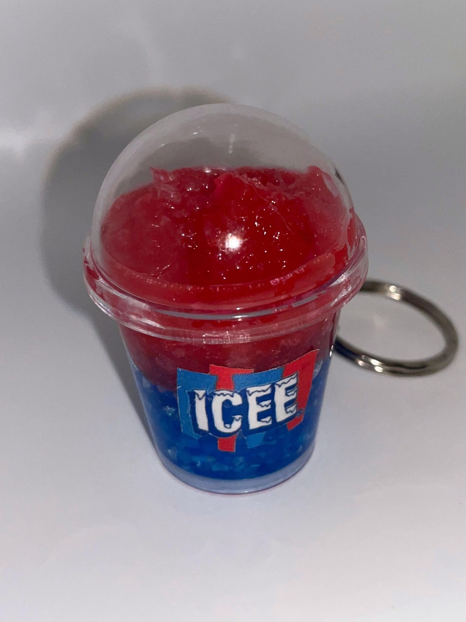 Slush Drink Keychain Cherry and Blue Raspberry Slushy Ice - Etsy