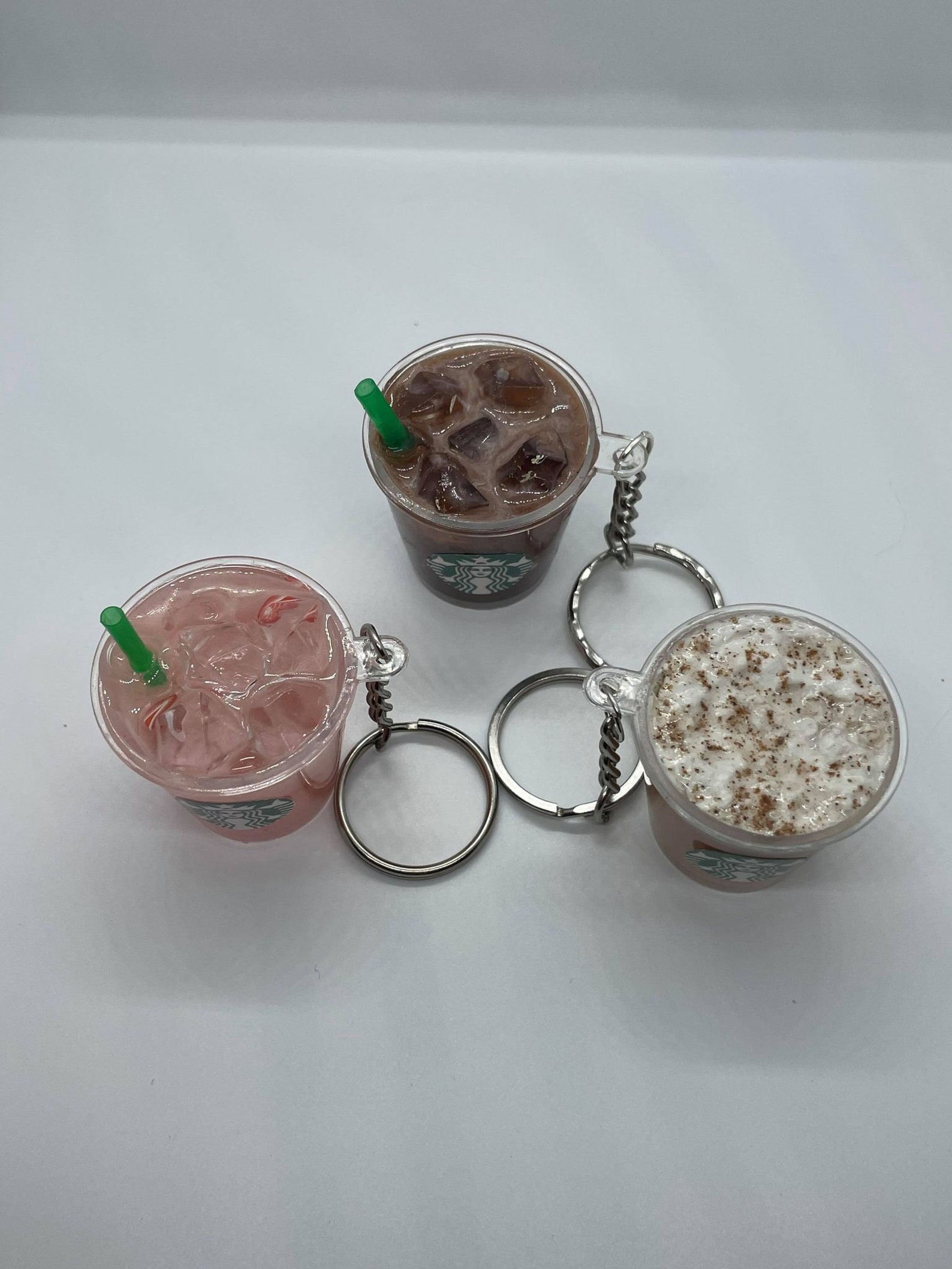 Coffee Cup Keychain Mocha Iced Coffee Frappuccino Pink Drink - Etsy