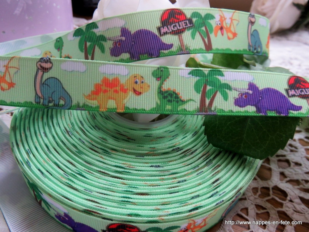 25mm Grosgrain Ribbon With Dinosaurs - Etsy