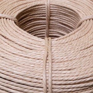 3mm Unlaced Genuine Danish Paper Cord | Natural | Seat Weaving Material ...